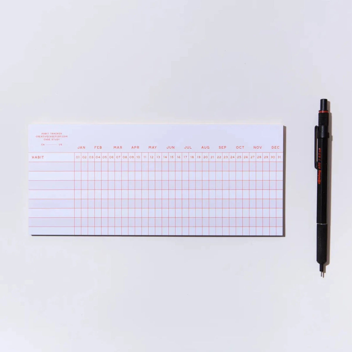 Case Study Habit Tracker Notepad – R&D Goods