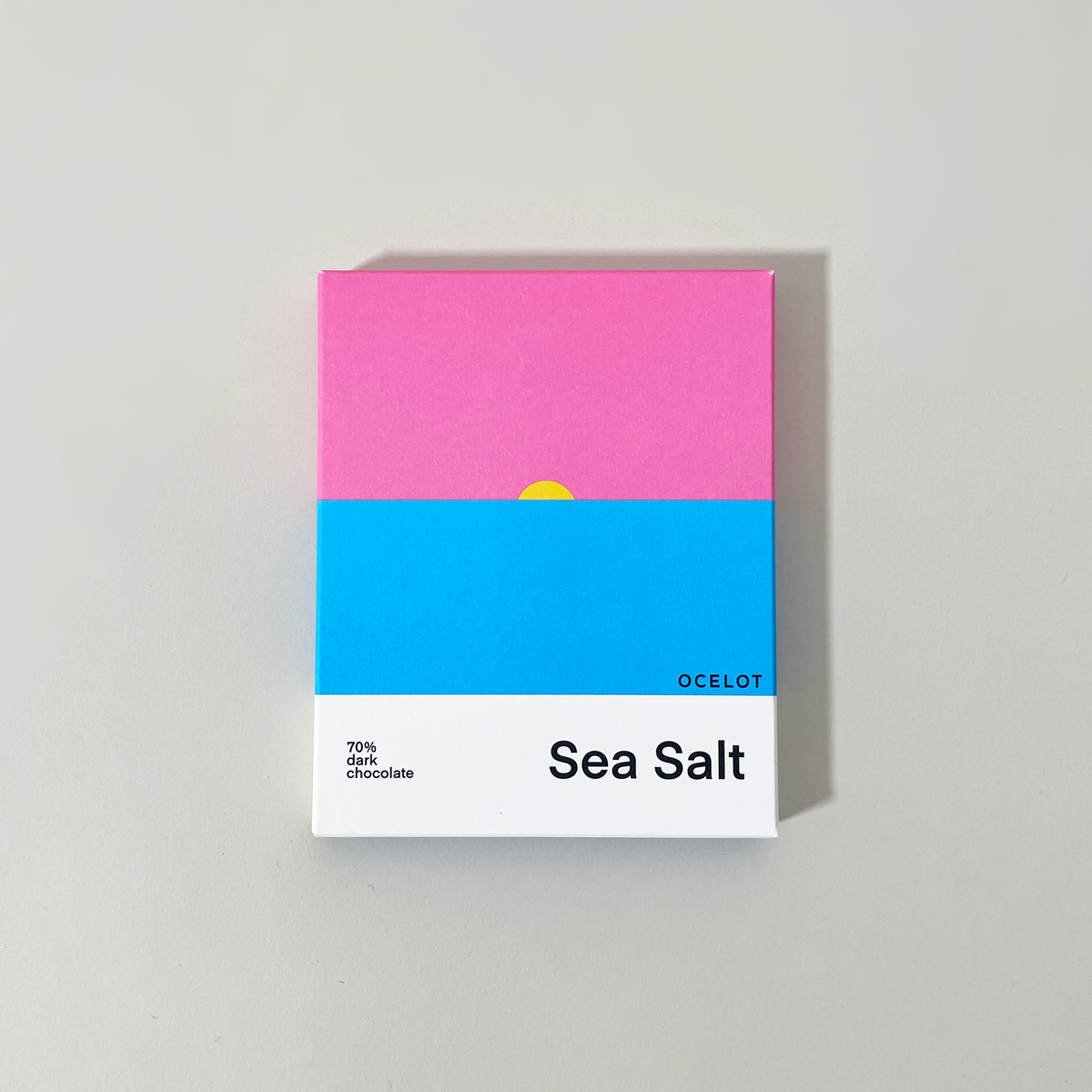 Ocelot Chocolate Sea Salt Dark Chocolate Bar, 70g – R&D Goods